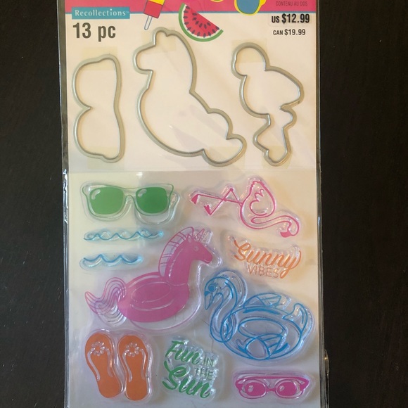 Recollections | Office | Recollections Stamp Die Kit Poolriffic Nwt ...